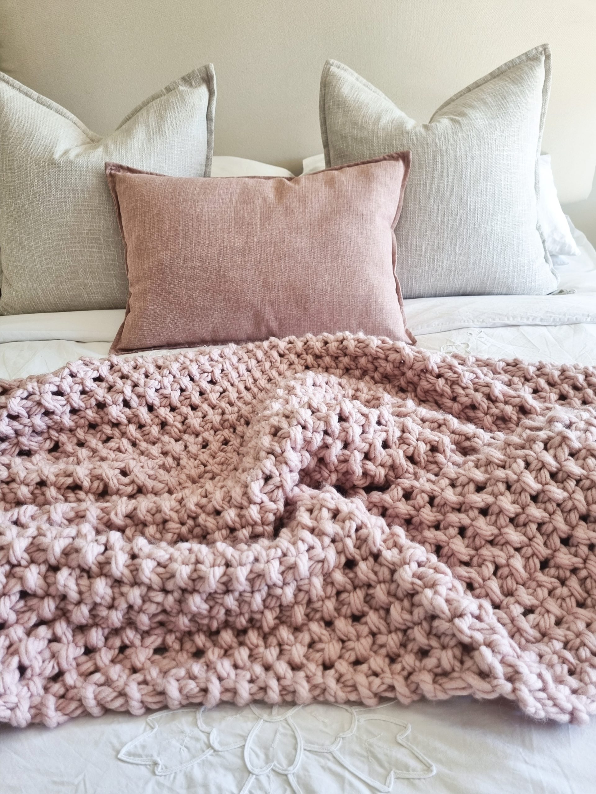 Chunky Seed Knit Blanket - Croise Handmade