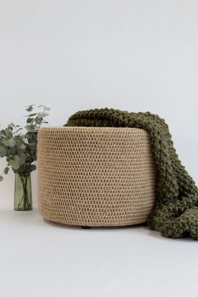Eco Round Ottoman - CRÓISE Handmade